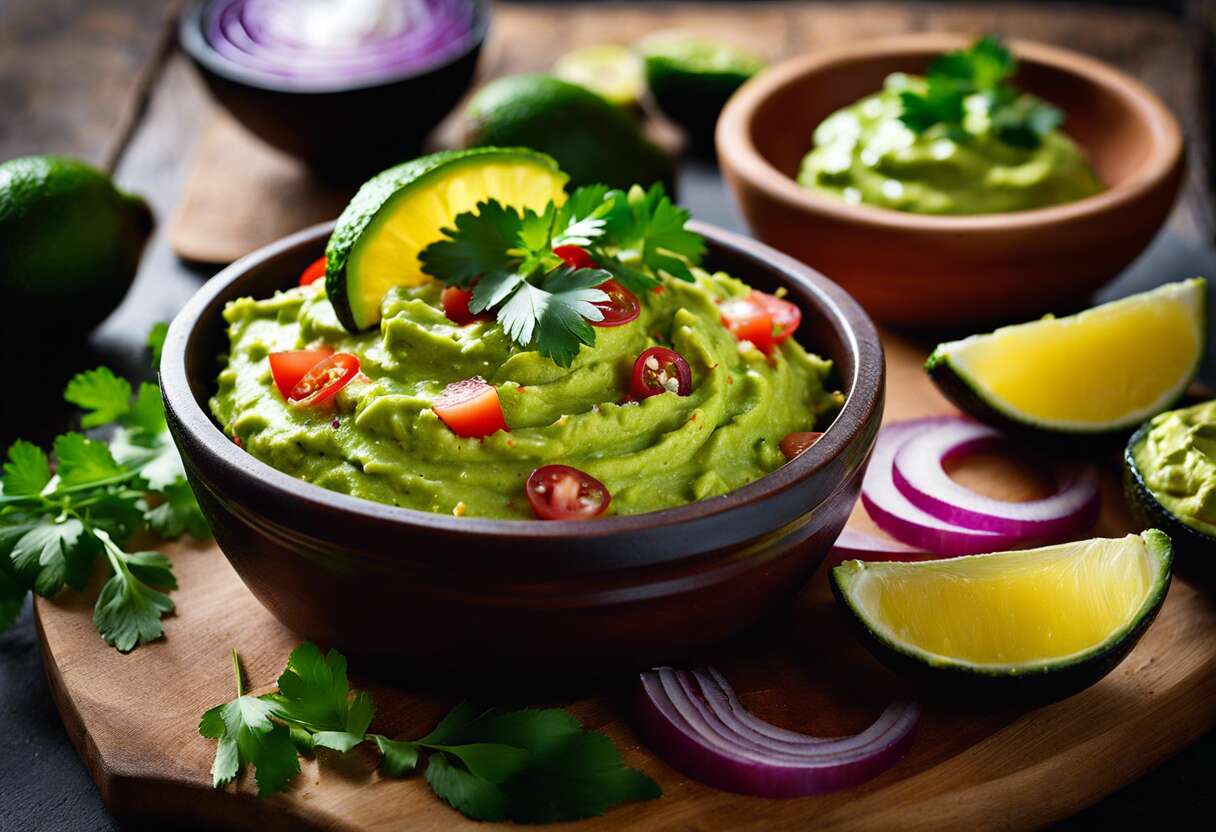 Recette Guacamole Citron Vert et Coriandre: simple et Rapide