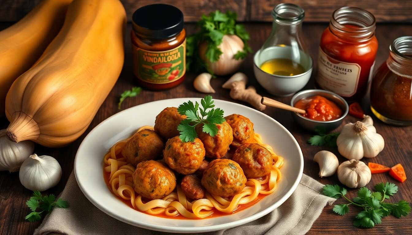 Boulettes façon vindaloo et butternut : recette épicée d'automne