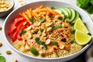 Recette quinoa bowl thaï : savoureux, équilibré et facile à préparer